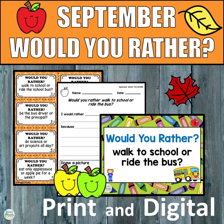 How to Use Would You Rather Questions - Learn and Teach by the Beach