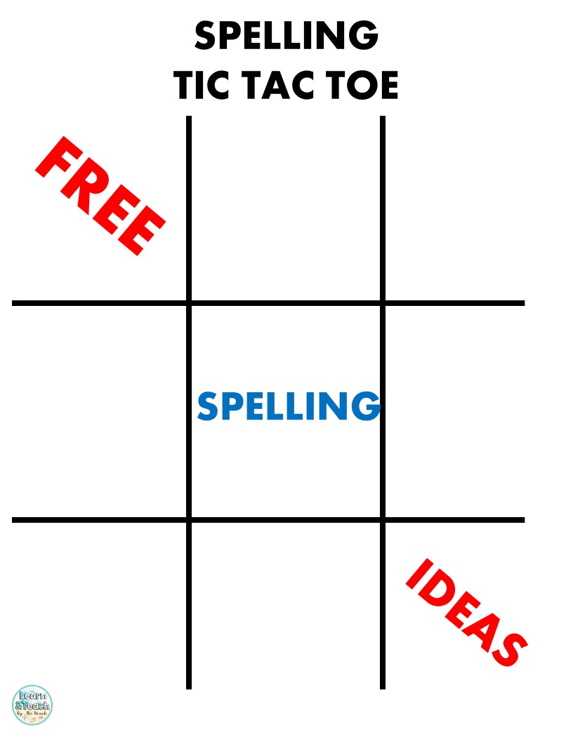 How to set up an Individualized Spelling Word Routine - Learn and Teach ...